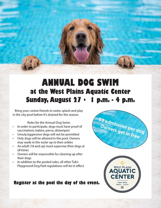 Annual Dog Swim - Explore West Plains